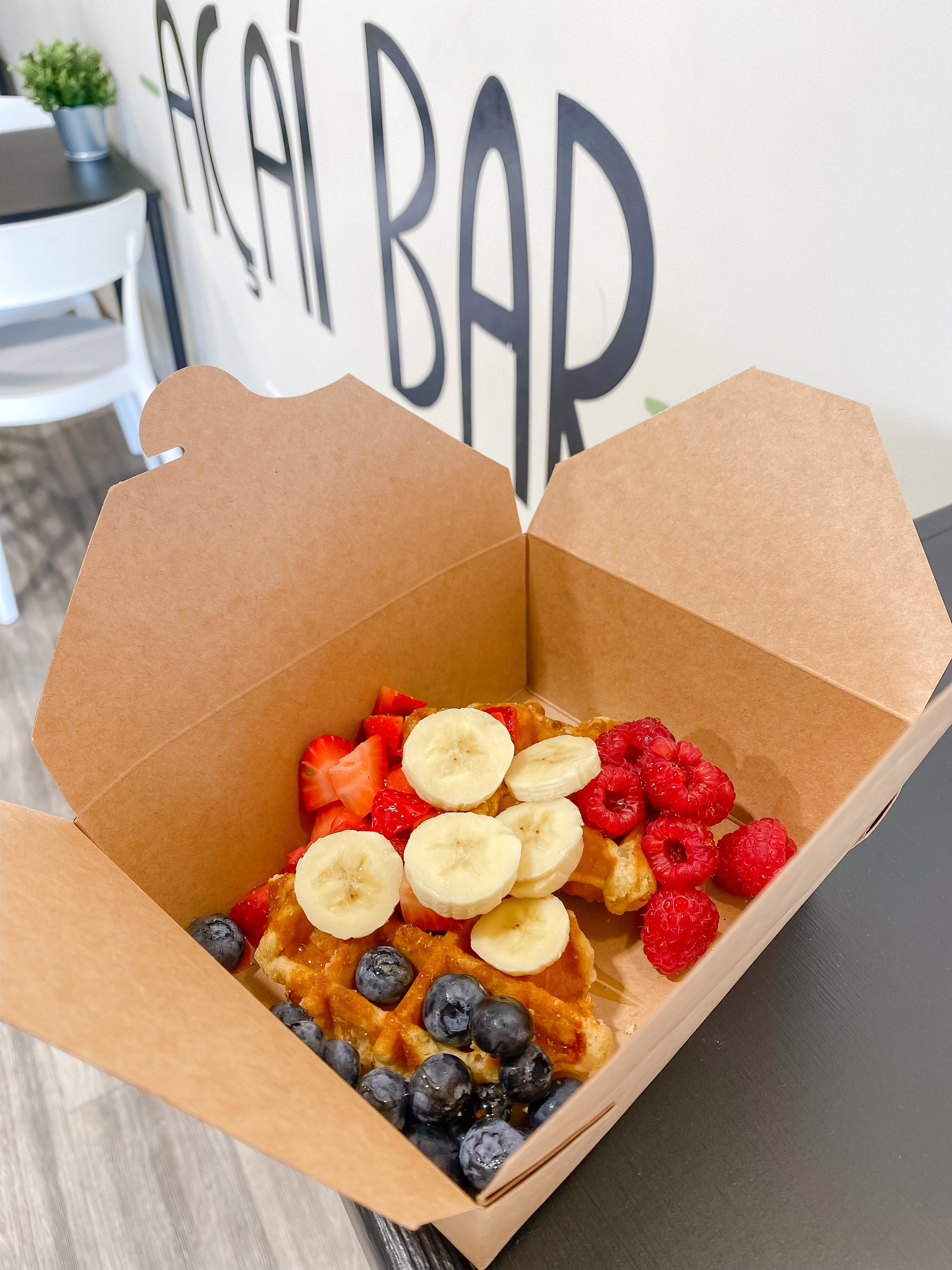 Loaded Belgian Waffle | Bare Fruit Acai Bar